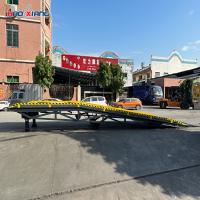China Anti Slip 10 T Mobile Container Loading Ramp With Pneumatic Tires for sale