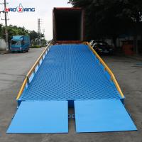 China 10T Hydraulic Loading Dock Ramps Mobile Yard Ramp With Manual Control for sale