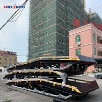 China Manual Portable Forklift Ramp 1.2m-1.68m Height Adjustable Loading Dock Ramp for sale