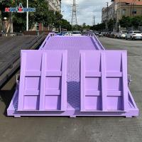 China Purple Portable Truck Dock Ramps 20000kg Temporary Loading Dock for sale