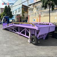 China Purple Portable Truck Dock Ramps 20000kg Temporary Loading Dock for sale