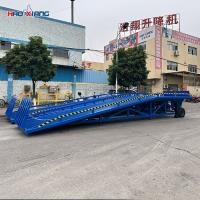 China Movable Dock Ramp 10T Portable Docks For Unloading Trucks With Inflatable Wheel for sale