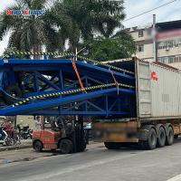 China 11M Hydraulic Dock Leveler 10T Container Unloading Ramp Mobile Forklift Ramp for sale