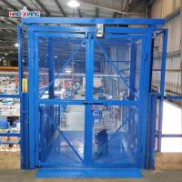 China Indoor Outdoor Hydraulic Freight Elevator 8m Stroke Cargo Lift Elevator for sale