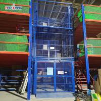 China Indoor Outdoor Hydraulic Freight Elevator 8m Stroke Cargo Lift Elevator for sale