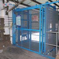 China Indoor Outdoor Hydraulic Freight Elevator 8m Stroke Cargo Lift Elevator for sale