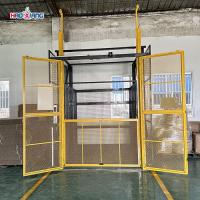 China Yellow 2 Ton Hydraulic Residential Cargo Lift Electric Freight Lift Elevator for sale