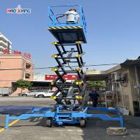 China Solid Tire Small Scissor Lift 0.3T-1.5T One Man Scissor Lift for sale