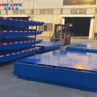China Blue Hydraulic Unloading Ramp for Efficient 220V Forklift Operations for sale