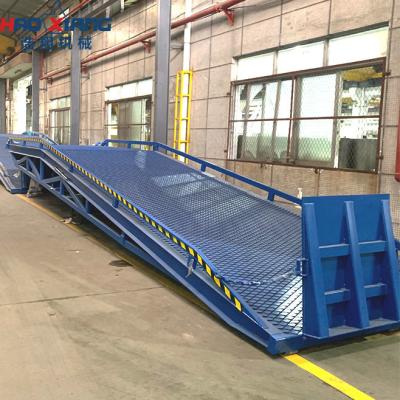 China 10m Blue Folding Loading Ramp Durable 10000kg Steel Easy To Transport for sale
