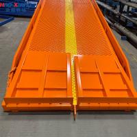 China Pneumatic Tire 12T Folding Ramp For Efficient Loading At Distribution Centers for sale