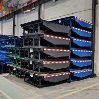China Blue Hydraulic Unloading Ramp for Efficient 220V Forklift Operations for sale