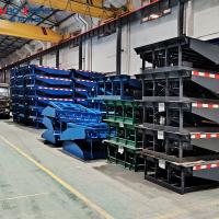 China Blue Hydraulic Unloading Ramp for Efficient 220V Forklift Operations for sale