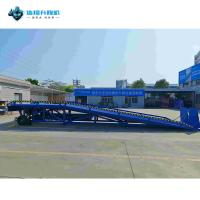 China Mobile Dock Ramp-Rated Load 10 Tons Total Length 11 Meters Truck Loading And Unloading Blue for sale
