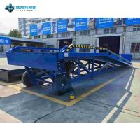 China Mobile Dock Ramp-Rated Load 10 Tons Total Length 11 Meters Truck Loading And Unloading Blue for sale