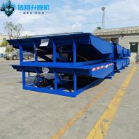 China Blue 10T Warehouse Fixed Hydraulic Dock Leveler Hydraulic Dock Ramp Adjustable Height Loading Dock for sale