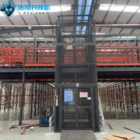 China Hydraulic Cargo Elevator Indoor Outdoor 8m Stroke Grey Cargo Lift Elevator for sale