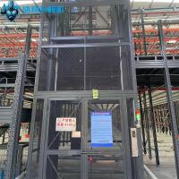 China Hydraulic Cargo Elevator Indoor Outdoor 8m Stroke Grey Cargo Lift Elevator for sale