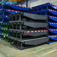 China Adjustable  Hydraulic Dock Plate 10 Ton Warehouse Loading And Unloading Platform for sale