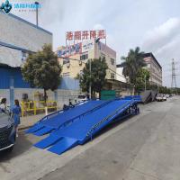 China Warehouse Loading Ramp For Forklifts 12 Ton Heavy Duty Anti-Slip Diamond Surface Mobile Design for sale