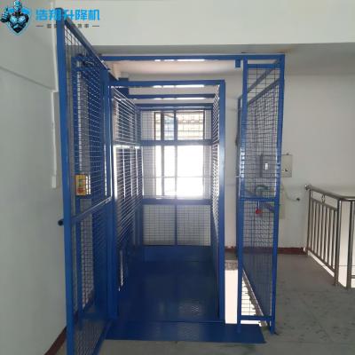 China 10m 500kg-20000kg Hydraulic Cargo Lift Indoor Goods Lift For Warehouse Hydraulic Goods Elevator for sale