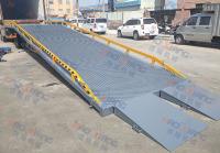 China 10 Meters 10 Tons Grey Portable Truck Dock Ramps Temporary Loading Dock Steel Loading Ramp For Enhanced Efficiency In Warehouses for sale