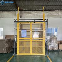 China Heavy Load Hydraulic Lift Hydraulic Cargo Lift Elevator With Emergency Stop Smooth Vertical Transport for sale