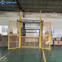 China Heavy Load Hydraulic Lift Hydraulic Cargo Lift Elevator With Emergency Stop Smooth Vertical Transport for sale