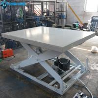 China 4 Tons Electric Stationary Lift Table Stationary Scissor Lift Mechanism White Fixed Scissor Lift Platform for sale