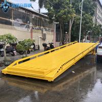 China Yellow Loading And Unloading Portable Dock Ramp For Enhanced Efficiency In Warehouses for sale