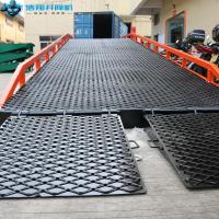 China 10 Tons Hydraulic Dock Ramp Car Steel Cargo Portable Yard Ramp for sale