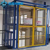 China 8m 500kg-2000kg Hydraulic Guide Rail Lift Machine Configuration for sale