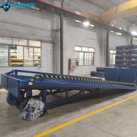 China 10T-10M Customized Blue Loading And Unloading Goods Hydraulic Dock Ramp for sale