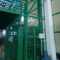 China 6m Green Warehouse Elevator Lift 20000kgs Warehouse Goods Lift Self Customized for sale