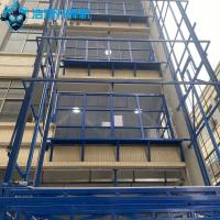 China 10m High 500kg-20000kg Industrial Outdoor Goods Lift  Hydraulic Cargo Elevator for sale