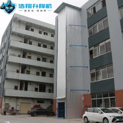 China 10m High 500kg-20000kg Industrial Outdoor Goods Lift  Hydraulic Cargo Elevator for sale