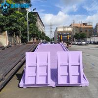 China 20T-12M Customized Purple  Loading And Unloading Goods Hydraulic Dock Ramp Product Details for sale