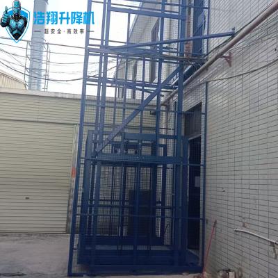 China 6m High 500kg-20000kg Industrial Outdoor Goods Lift Hydraulic Cargo Elevator for sale