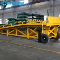 China Yellow Loading And Unloading Goods Hydraulic Dock Ramp For Wrkshop for sale