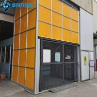 China 6m High 500kg-20000kg Yellow Industrial Indoor Goods Lift Hydraulic Cargo Elevator for sale
