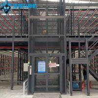 China 10m High 500kg-20000kg Grey Industrial Indoor Goods Lift Hydraulic Cargo Elevator for sale