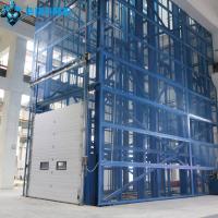 China 10m Blue Warehouse Elevator Lift 20000kgs Warehouse Goods Lift Self Customized for sale