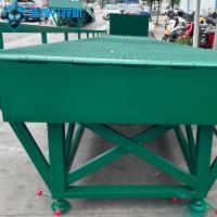 China 15 Tons Green Mobile Dock Ramp Warehouse Portable Truck Loading Ramp for sale