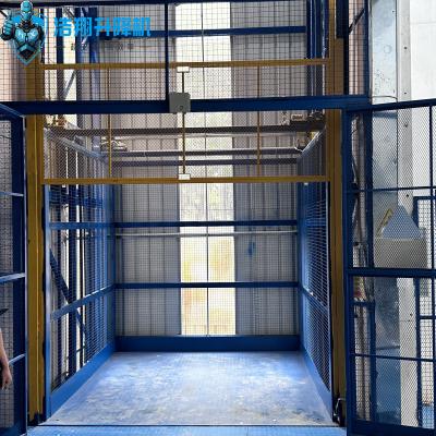 China 6m High 500kg-20000kg Industrial Indoor Goods Lift Hydraulic Cargo Elevator for sale