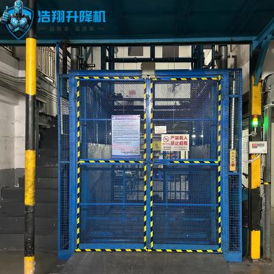 China 10m High 500kg-20000kg Industrial Indoor Goods Lift Hydraulic Cargo Elevator for sale