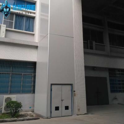China 10m High 500kg-20000kg Industrial Outdoor Goods Lift Hydraulic Cargo Elevator for sale