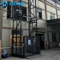 China 10m High 500kg-20000kg Industrial Outdoor Goods Lift Hydraulic Cargo Elevator for sale