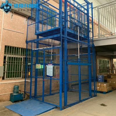 China 6m High 500kg-20000kg Industrial Indoor Goods Lift Hydraulic Cargo Elevator for sale