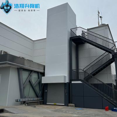China 10m High 500kg-20000kg Industrial Outdoor Goods Lift Hydraulic Cargo Elevator for sale
