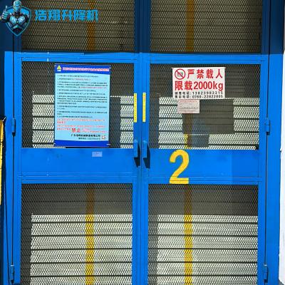 China 6m High 500kg-20000kg Industrial Indoor Goods Lift Hydraulic Cargo Elevator for sale